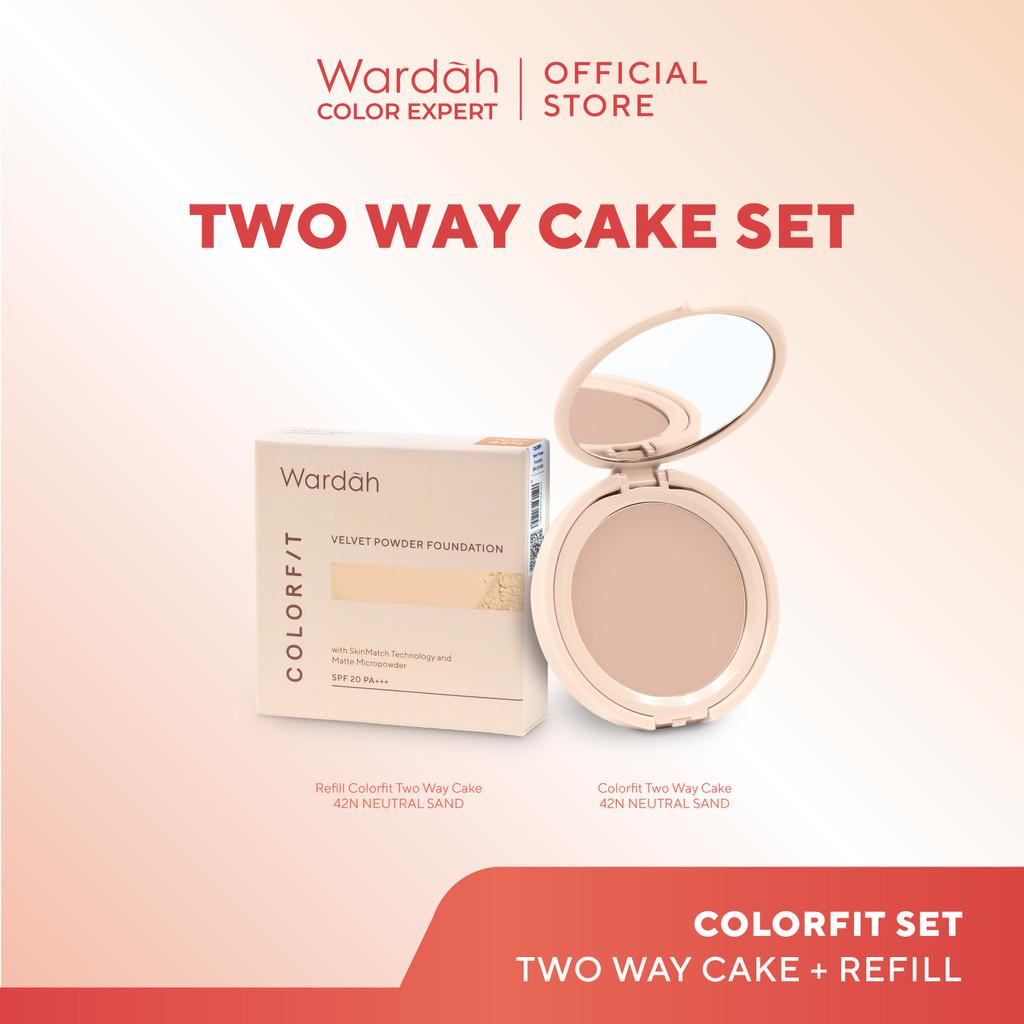 Jual [LEBIH HEMAT] WARDAH Colorfit Velvet Powder Foundation & Refill ...