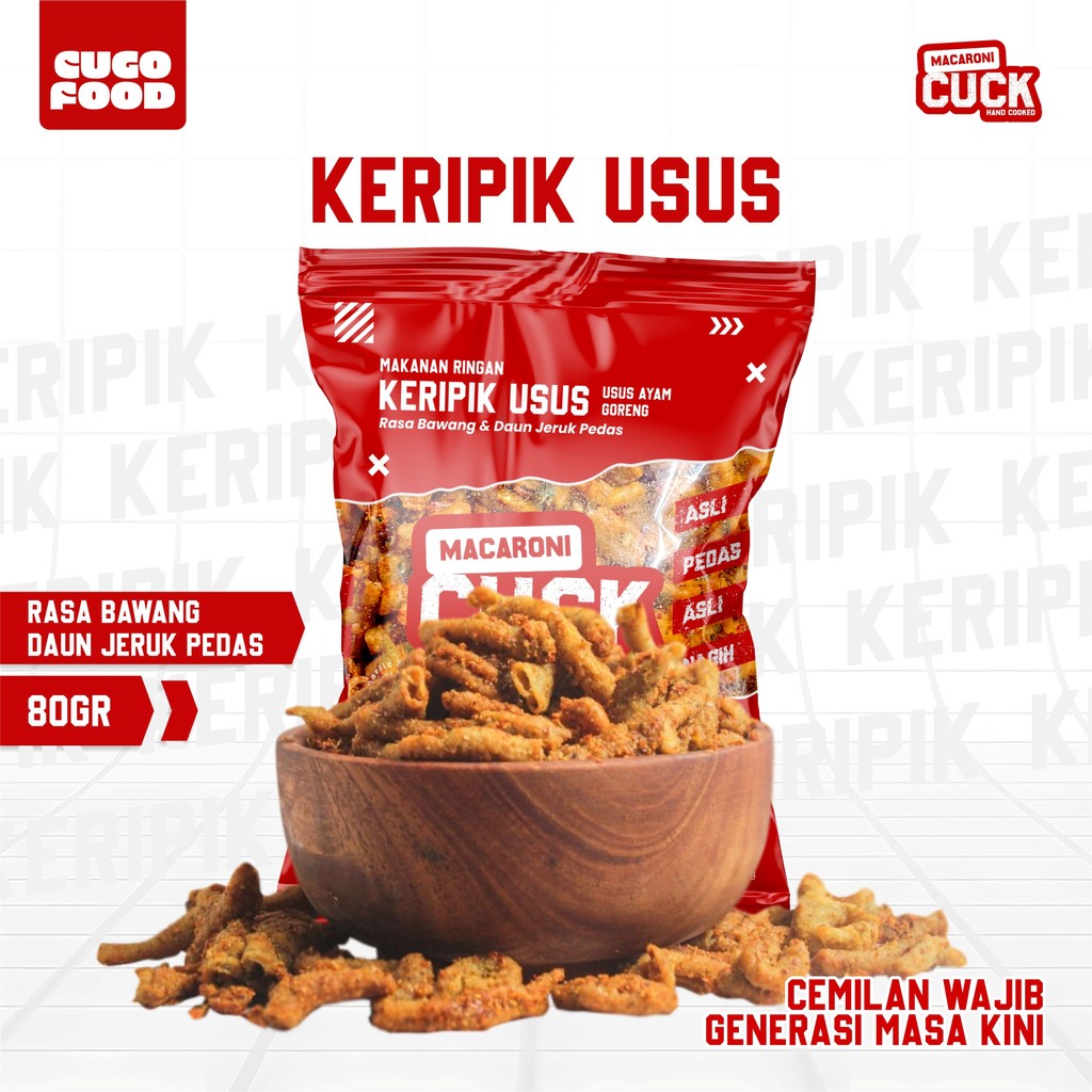 Jual Macaroni Cuck Keripik Usus Pedas Daun Jeruk Kemasan Reguler 80gr ...