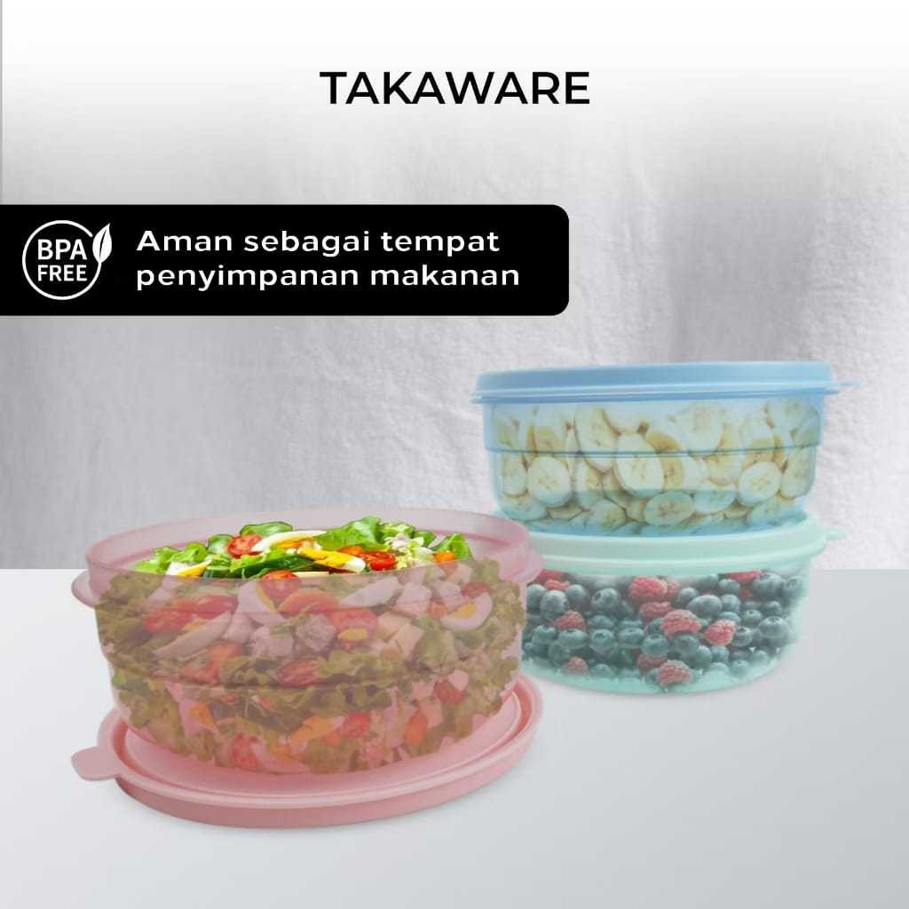 Jual Toples Bulat 1 Set isi 3Pcs Warna Food Container Bulat Plastik ...