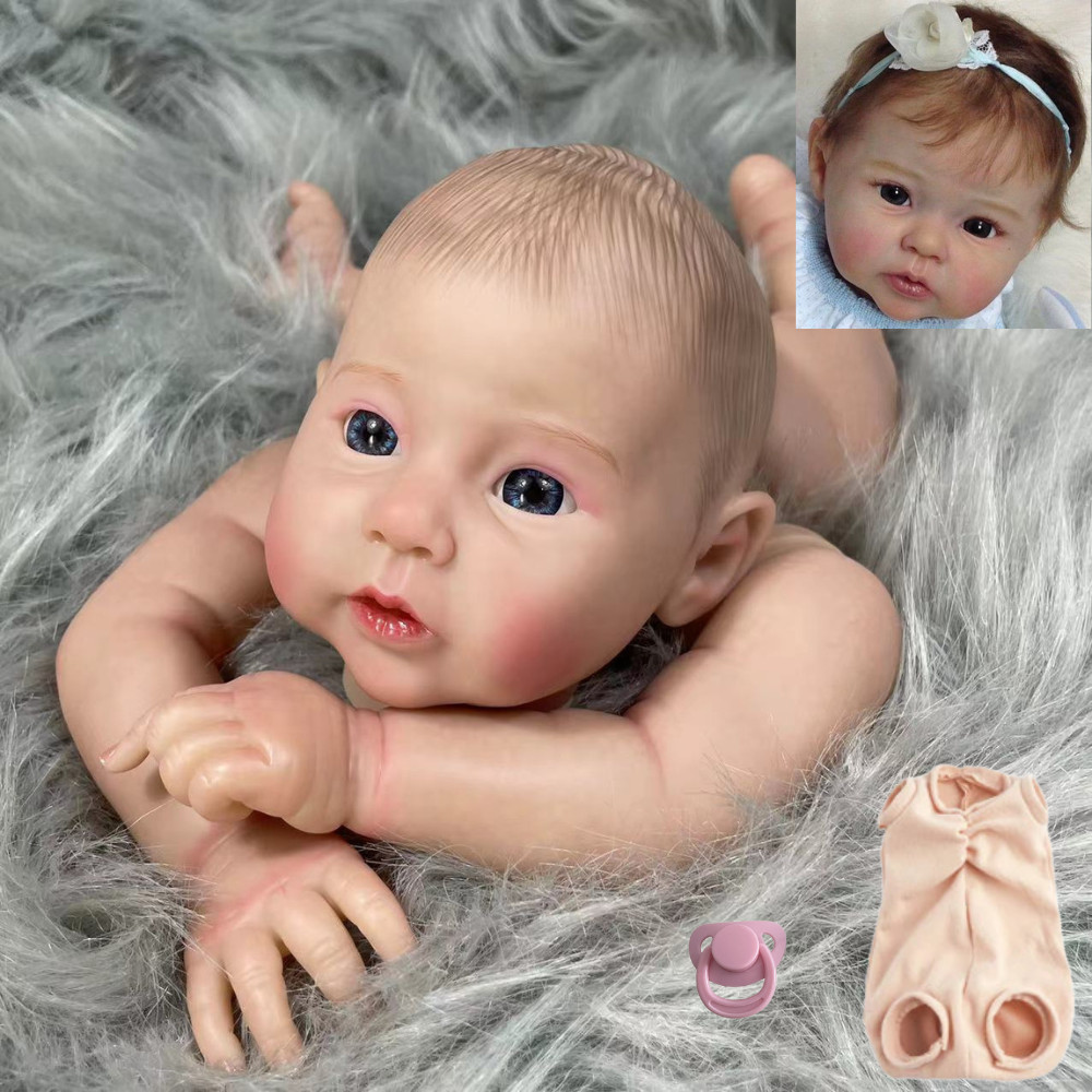 Jual New 20Inch Painted Reborn Doll Kit Raven With Engraved Name and ...