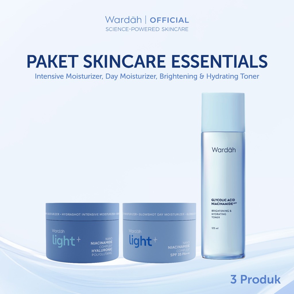 Jual Wardah Lightening Paket Skincare Essentials (Day + Night + Face ...