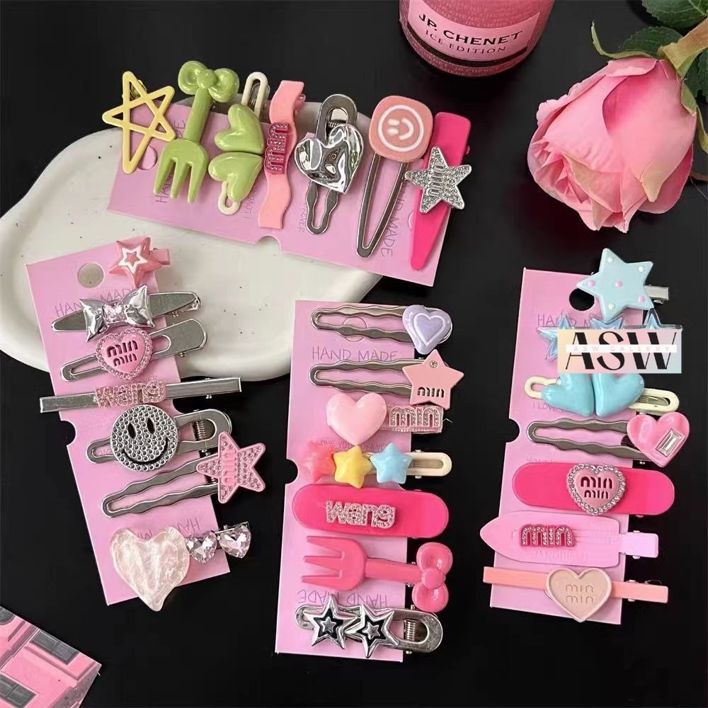 Jual Set Jepit Rambut Wanita Y2K Aksesoris Rambut Wanita Fashion Korea ...