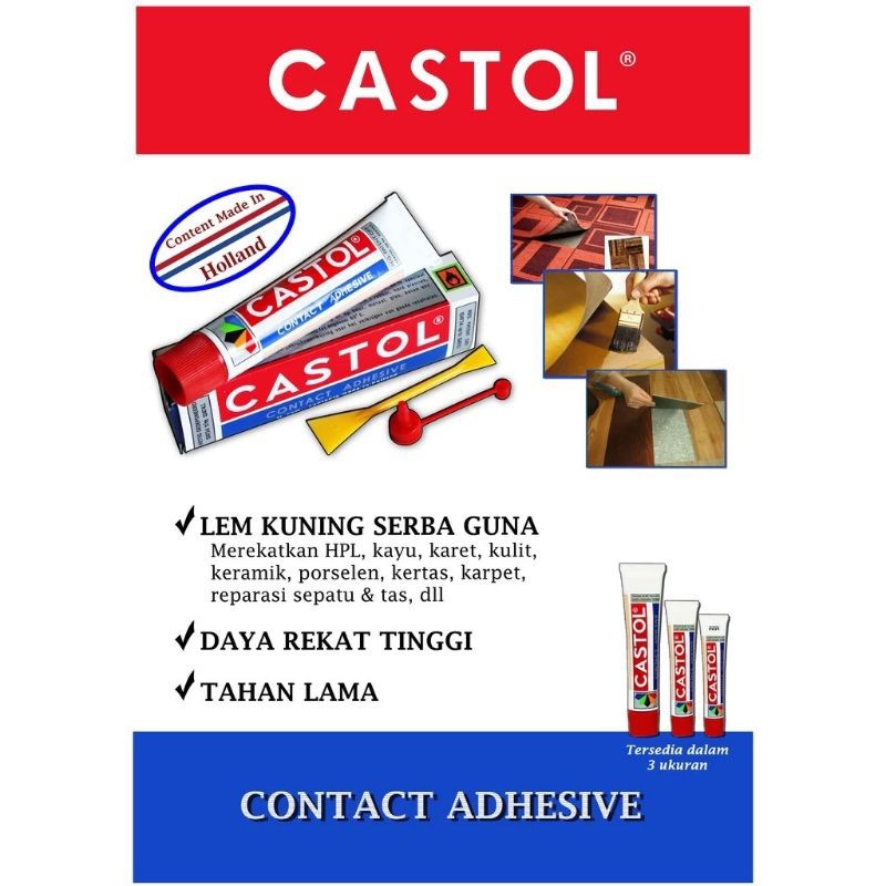 Jual Lem Castol Contact Adhesive 21cc ( 1pcs ) | Shopee Indonesia