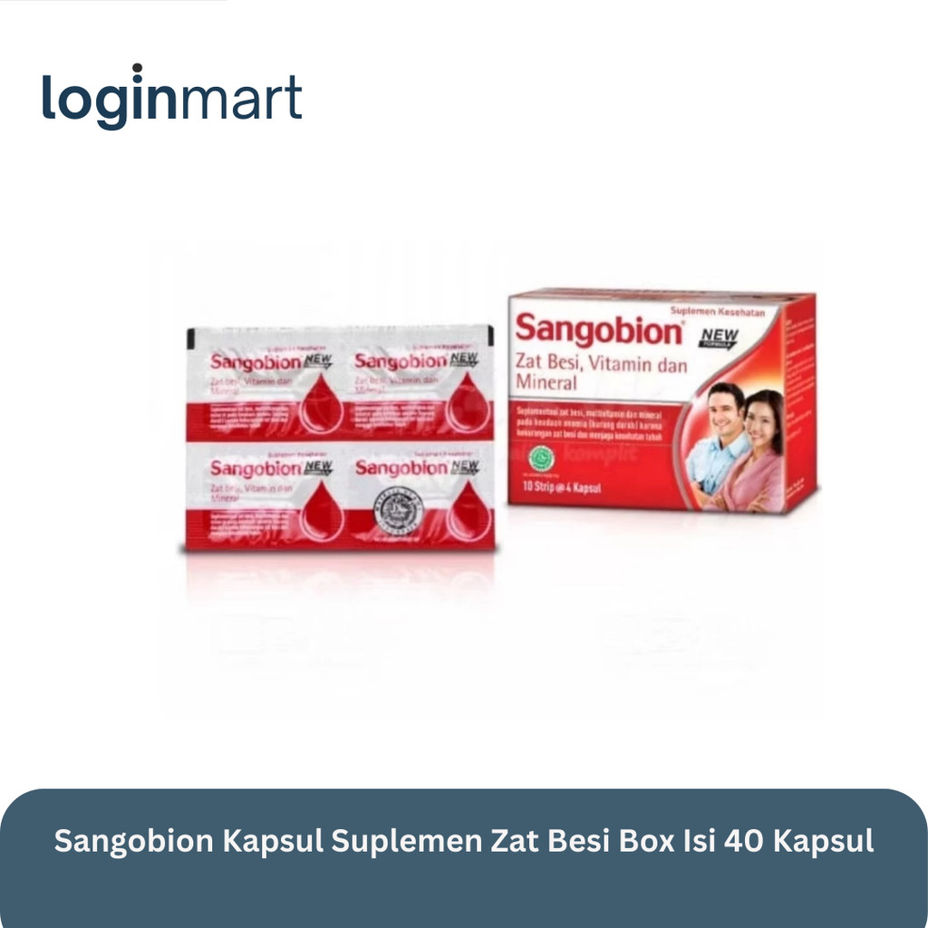 Jual Sangobion Kapsul Suplemen Zat Besi Box Isi 40 Kapsul | Shopee ...