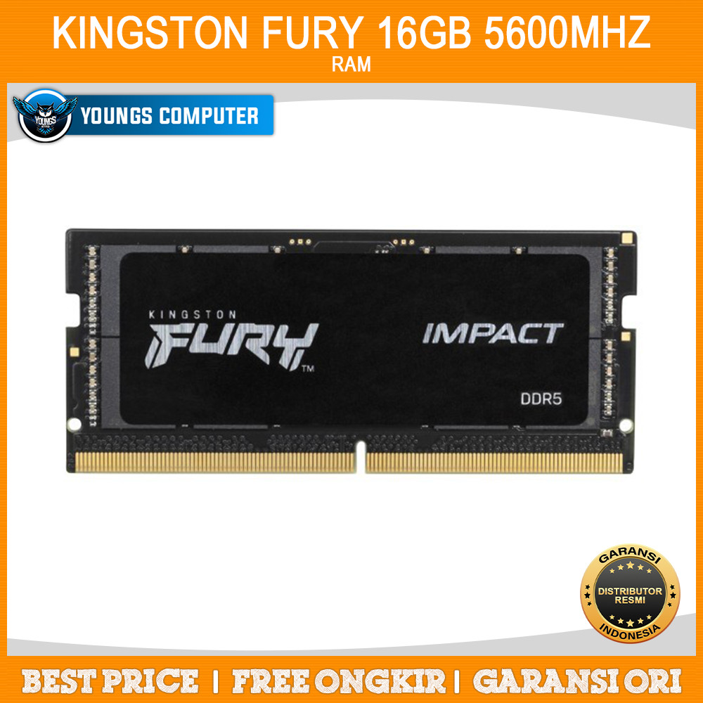 Jual RAM Kingston DDR5 Fury IMPACT 16GB 5600Mhz Sodimm Ram Laptop | Shopee Indonesia