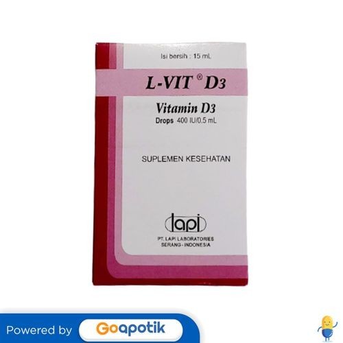 Jual L-Vit D3 400 Iu/0.5 Ml Drop 15 Ml | Shopee Indonesia
