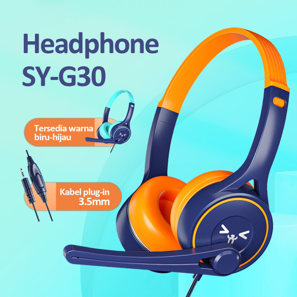 Jual Headset Gaming Mikrofon G30 Multi Saluran Headphone Profesional ...