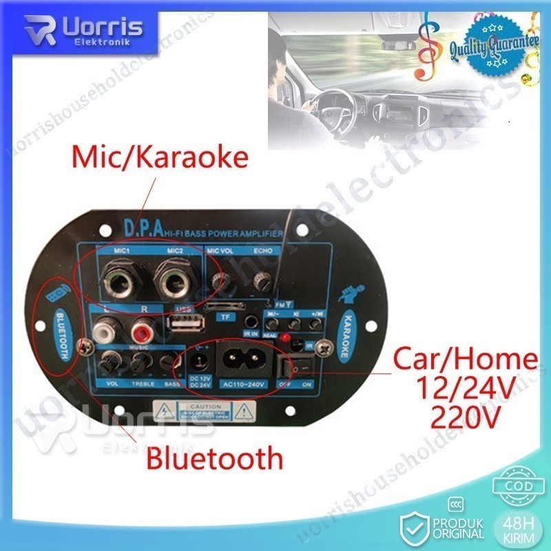 Jual Modul Power Kit Subwoofer Buat Mobil Buat Speaker 6/8/10/12 Inch ...