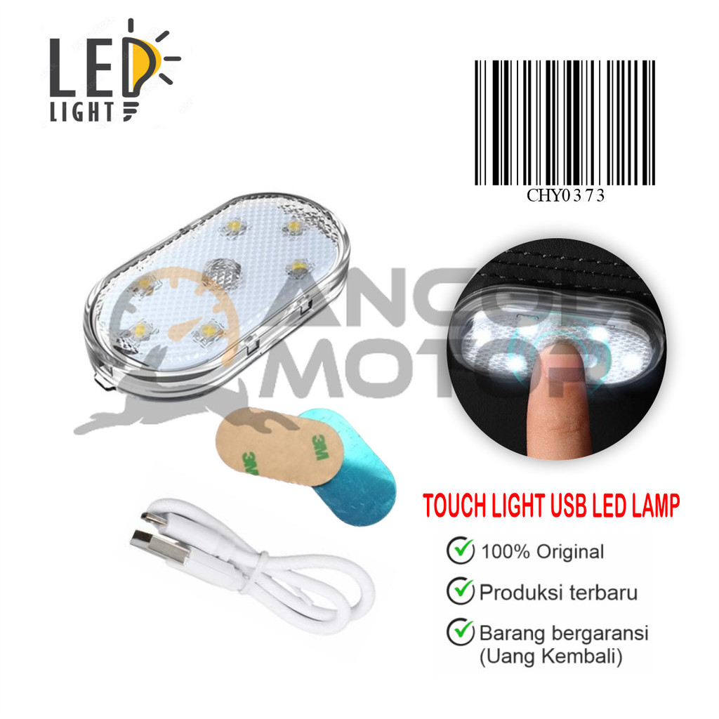 Jual Touch Light USB Led Lamp Magnetic Car Lampu Sentuh Kolong Plafon ...