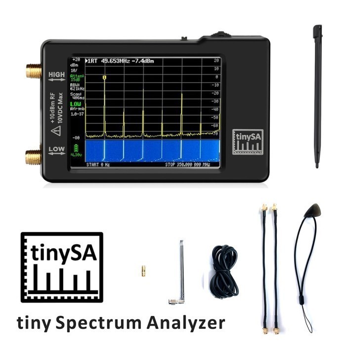 Jual Upgraded Hand held tiny Spectrum analyzer TinySA 2.8" display 100kHz | Shopee Indonesia