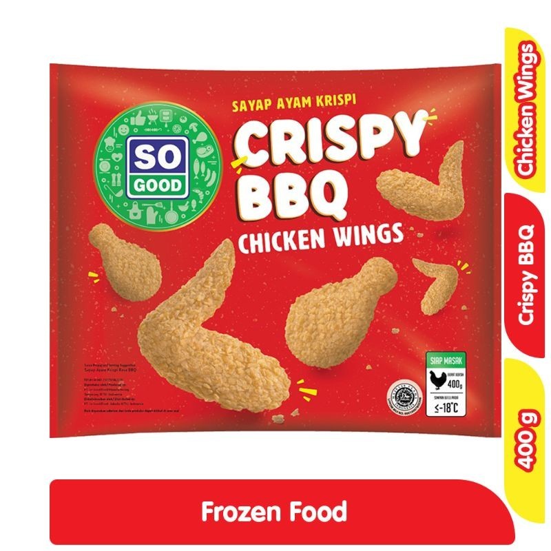 Jual SO GOOD Crispy BBQ Chicken Wings 400 g | Shopee Indonesia