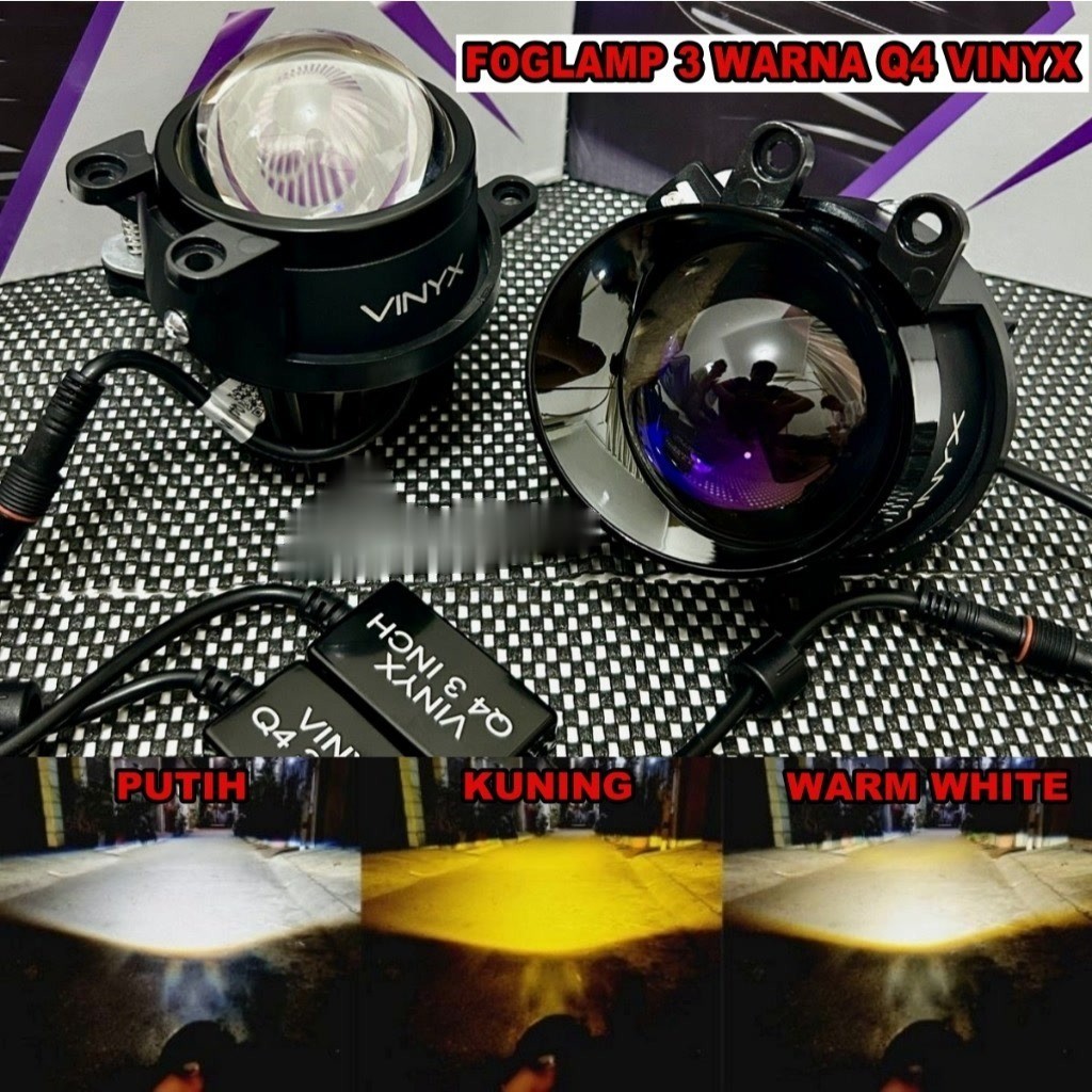 Jual Biled Foglamp 3 inch VINYX Q4 LASER & 3 WARNA / ALL WHEATHER ...