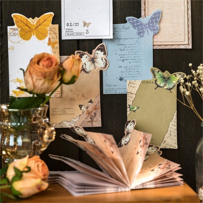 Jual 50 Lembar/ Pack Scrapbook Paper Kertas Journal Hias Memo Paper ...