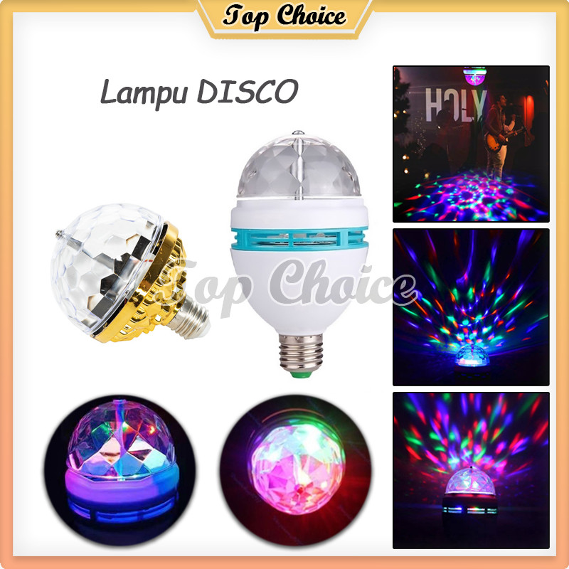 Jual Lampu Disco / Lampu Disko / Led Warna-warni Fitting Putar Otomatis ...