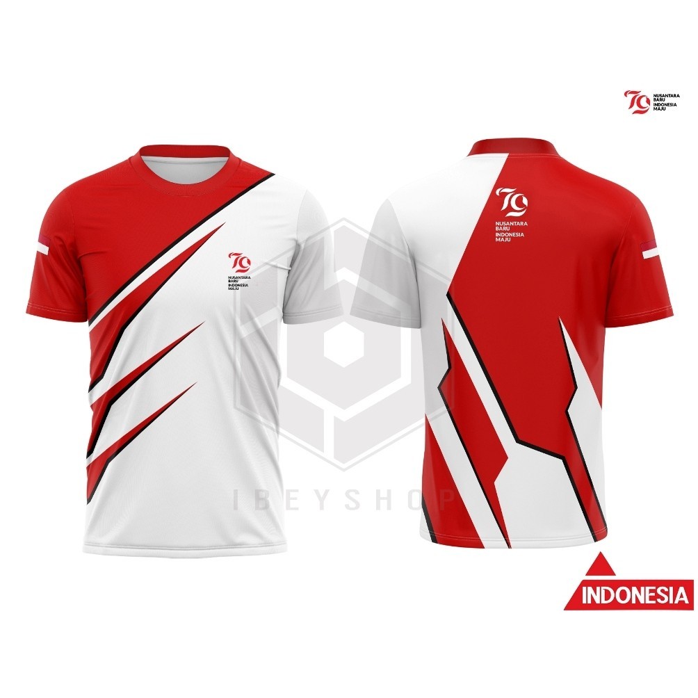 Jual Kaos Baju Pria Jersey 17 Agustus 2024 Dirgahayu HUT RI 79 Fullprint ART04// PRODUK MURAH ...