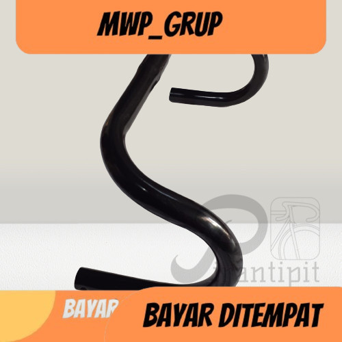 Jual setang sepeda balap jadul / dropbar standar 35cm / dropbar besi hitam /Stang Sepeda Balap ...