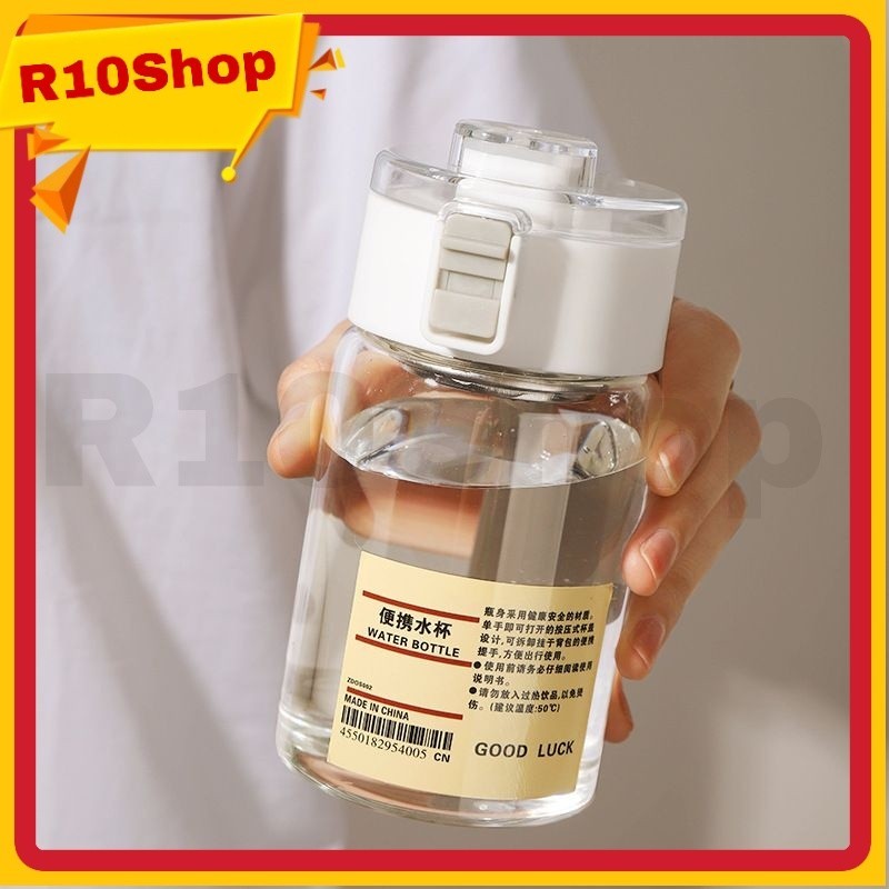 Jual Botol Minum Putih Bening Transparan Estetik Botol Air Minum 350 ...