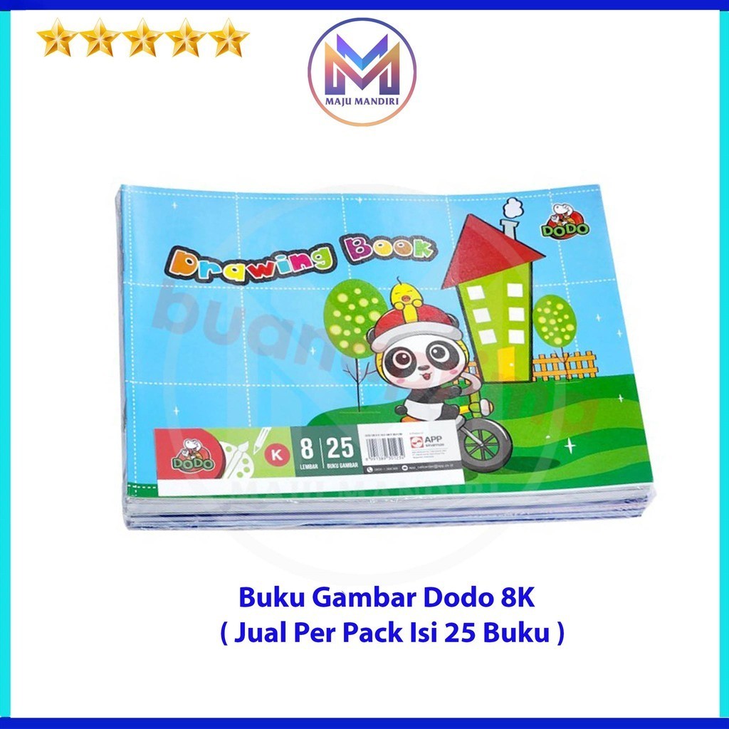 Jual Buku Gambar Dodo 8K / Drawing Book Per Pack Isi 25 Buku | Shopee ...