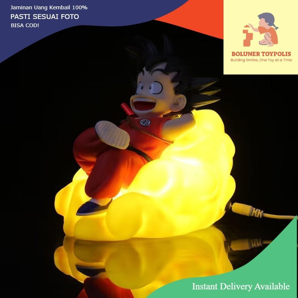 Jual Figure Goku Kid Tidur di awan kinton LED Light PVC Anime Dragon ...