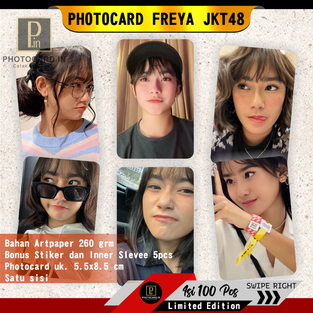 Jual Photocard Freya Jawardana (Freya JKT48) isi 100 pcs (Free Inner Slevee ) | Bisa Cod ...