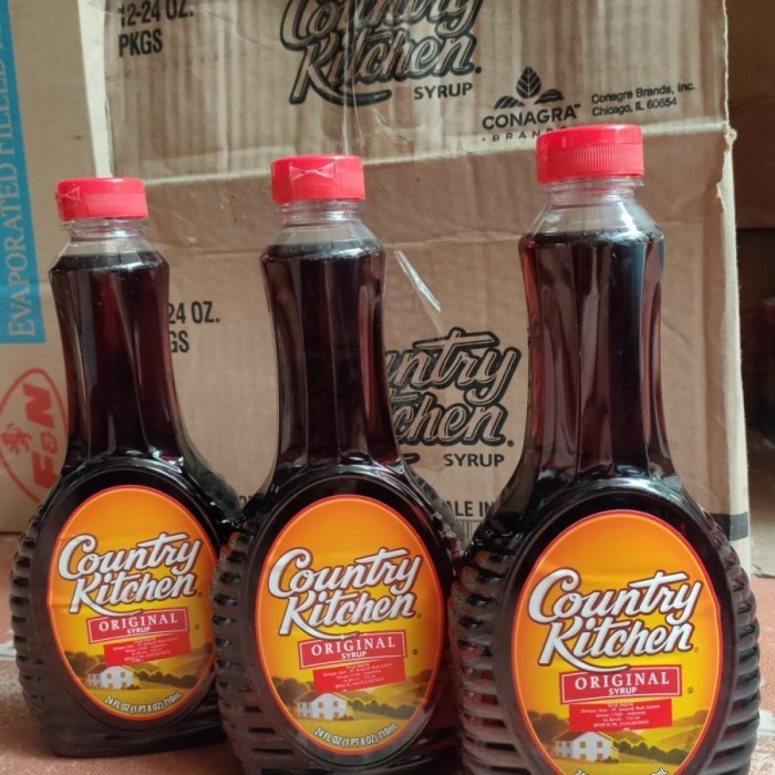 Jual Maple Syrup Country Kitchen/ Log Cabin Maple Syrup 710ml x12 Botol ...