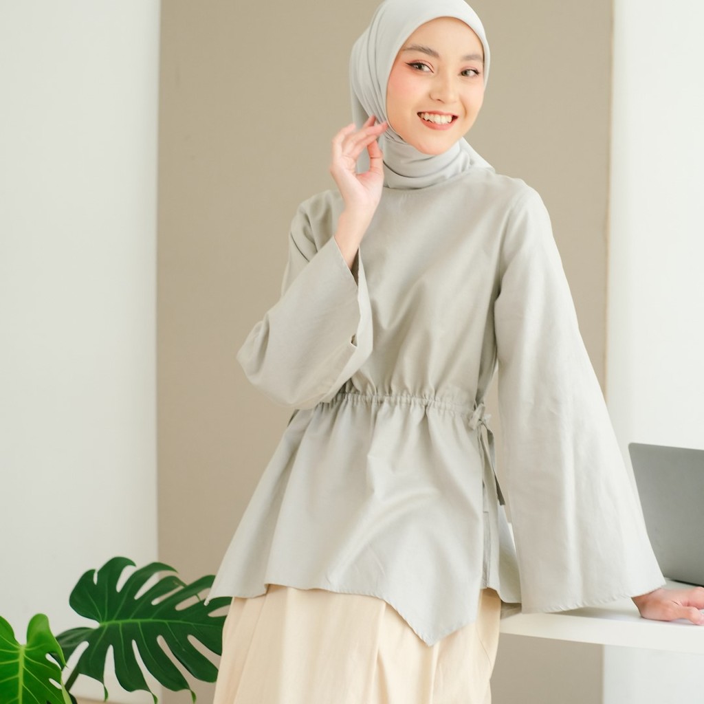 Jual Zoya RIZANA Blouse - Atasan Wanita Bahan Cotton Blend | Shopee ...