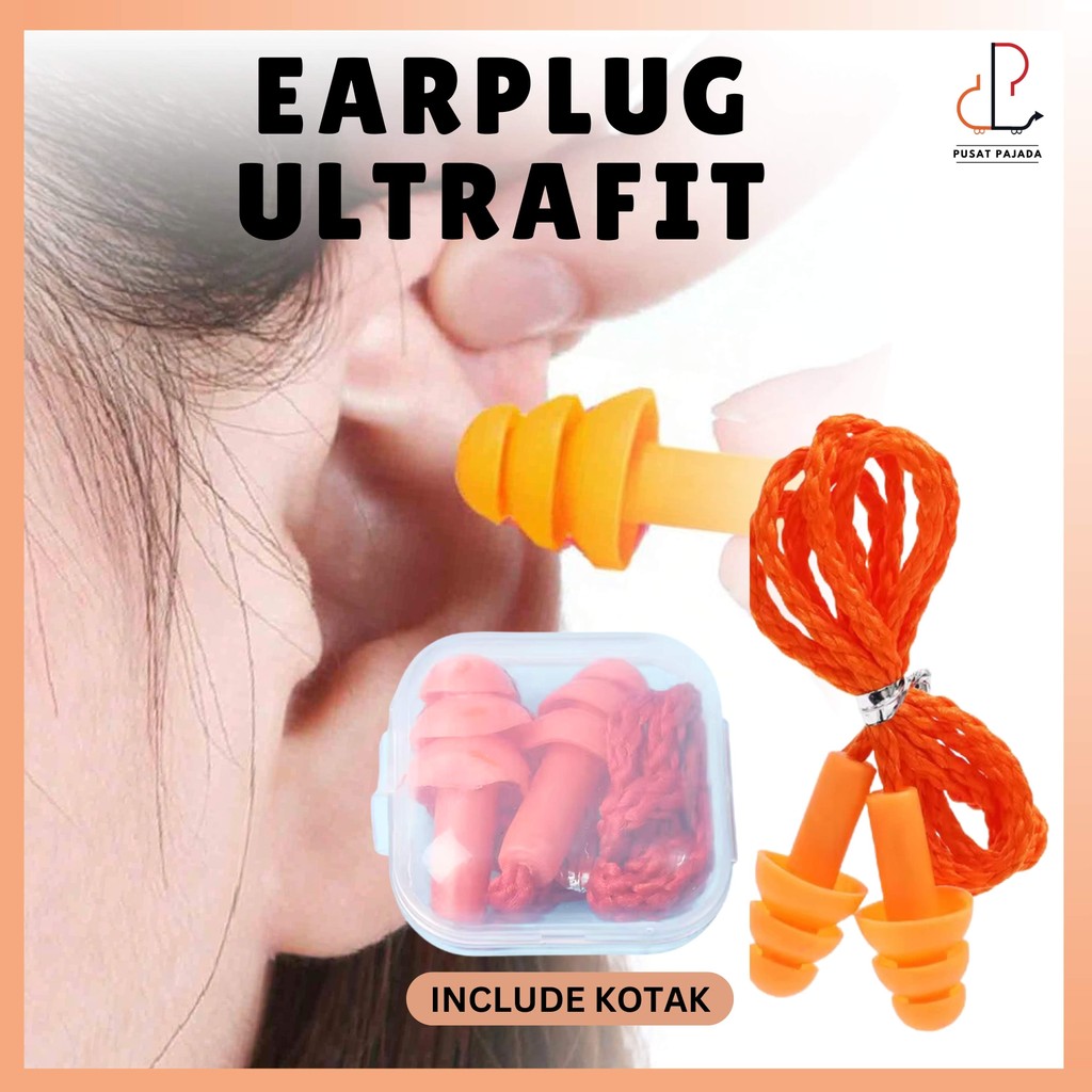Jual ZEN Earplug UltraFit Corded Ear Plug Penutup Telinga Dengan Box ...