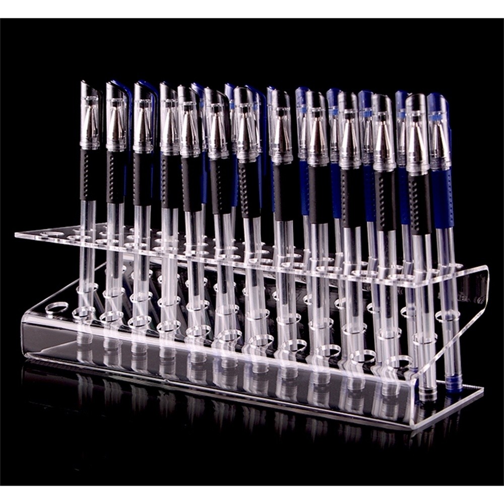 Jual Acrylic 12 Pen Holder Eyebrow Eyeliner Pencil Make-up Pen Display ...
