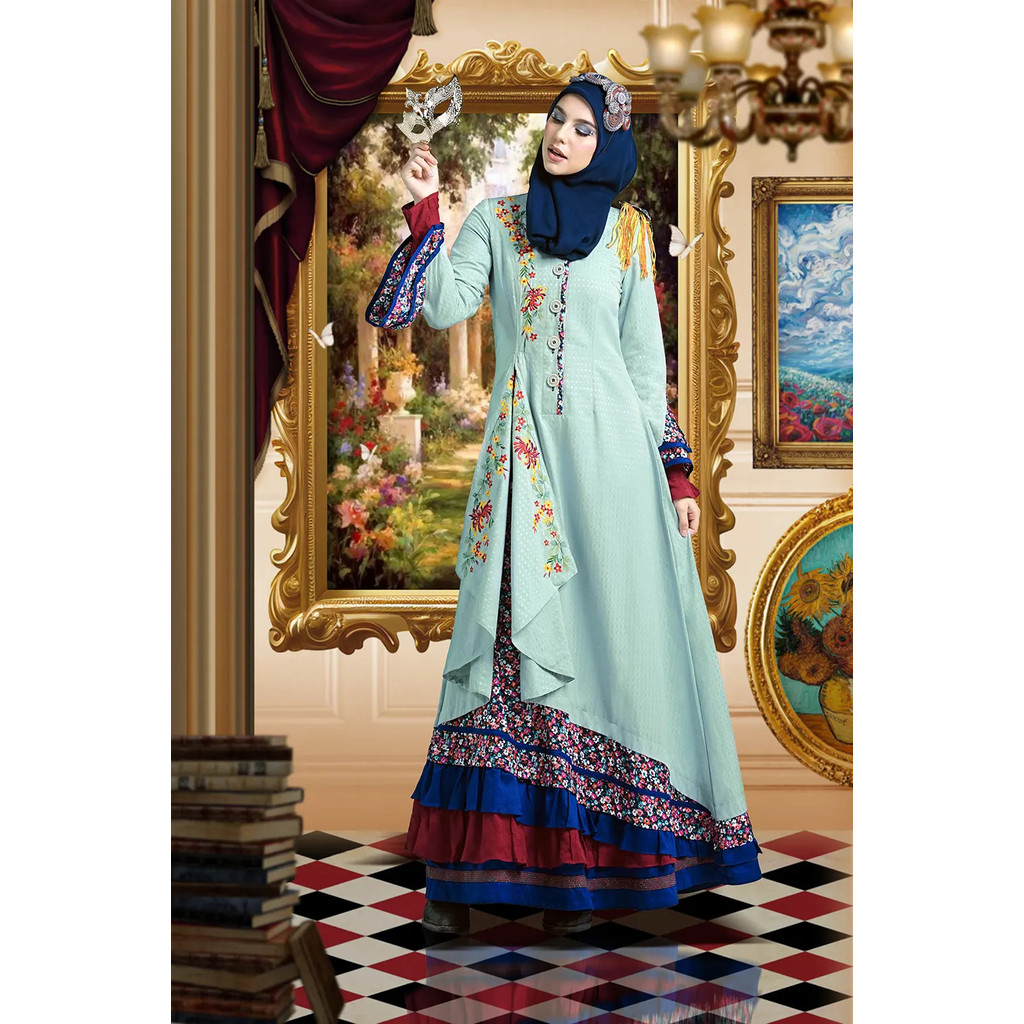 Jual TUNEECA Gamis Serendipity - T-0824012 | Gamis Terbaru | Shopee ...