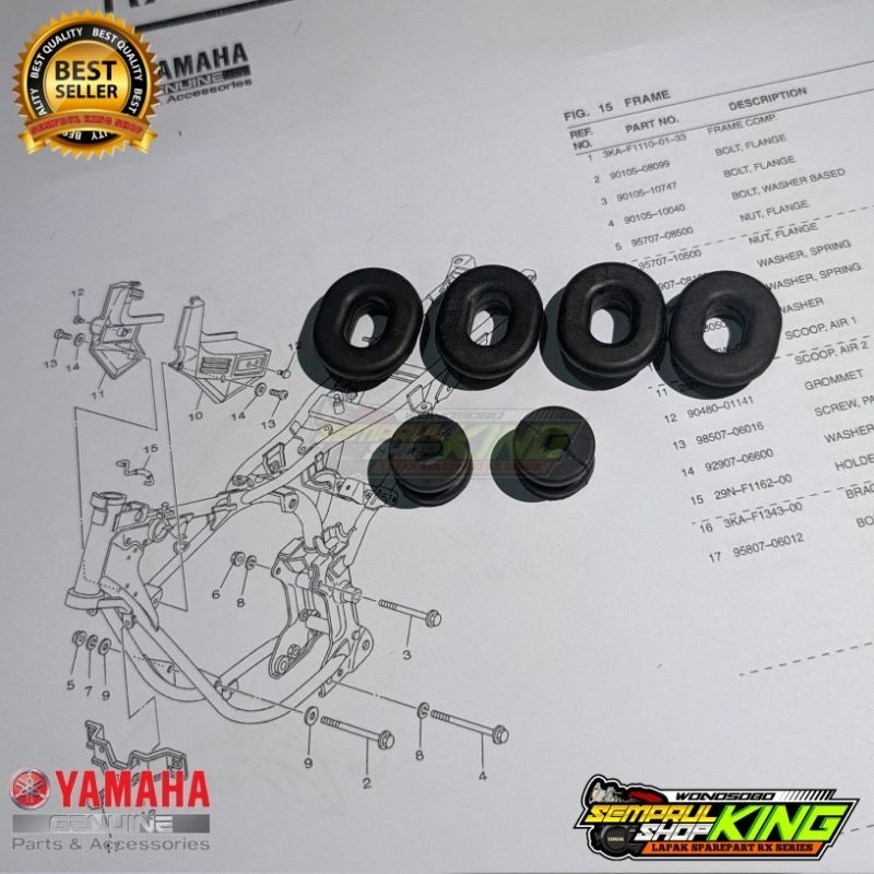 Jual Karet Body fullset Rx king karet box aki karet rangka rxking ...