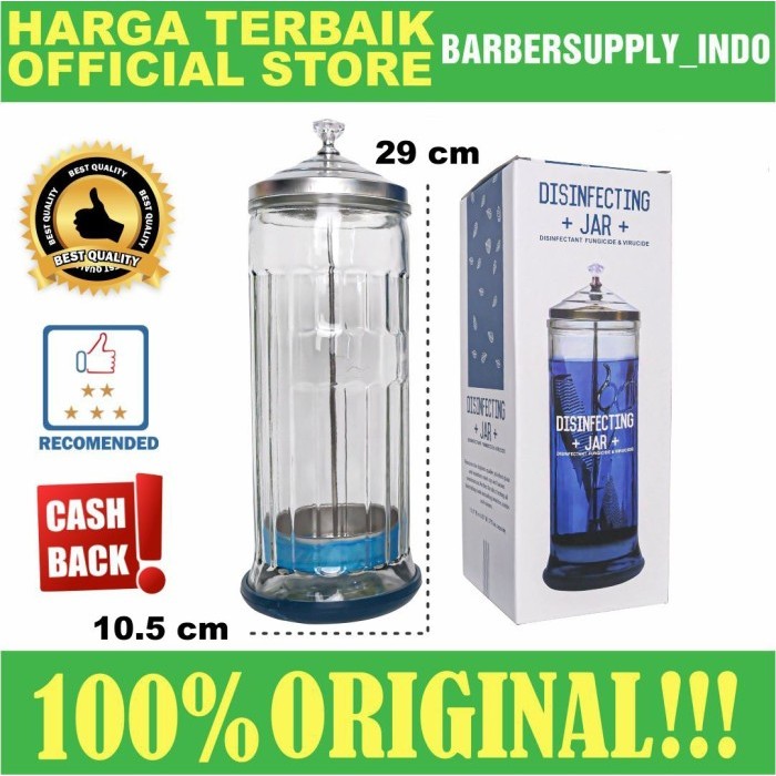 Jual Sterilizer Jar Barber Salon Disinfectant Jar Premium Model ...