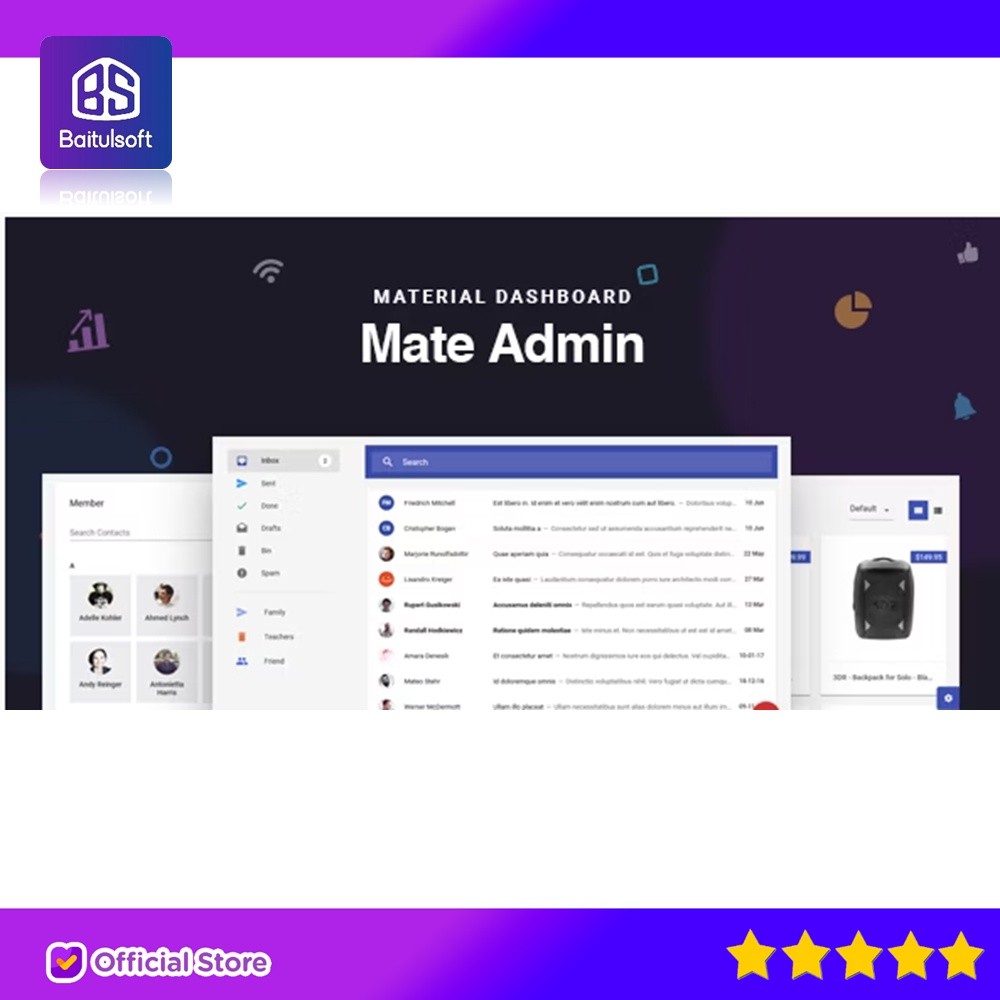 Jual MATE - REACT ADMIN TEMPLATE WITH REDUX & MATERIAL DESIGN | Shopee Indonesia
