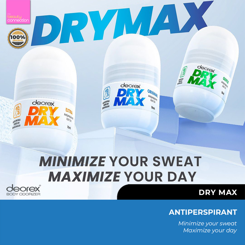 Jual Deorex DryMax AntiPerspirant Deodorant Roll on 30ml Solusi Keringat Berlebih dan Bau Badan ...