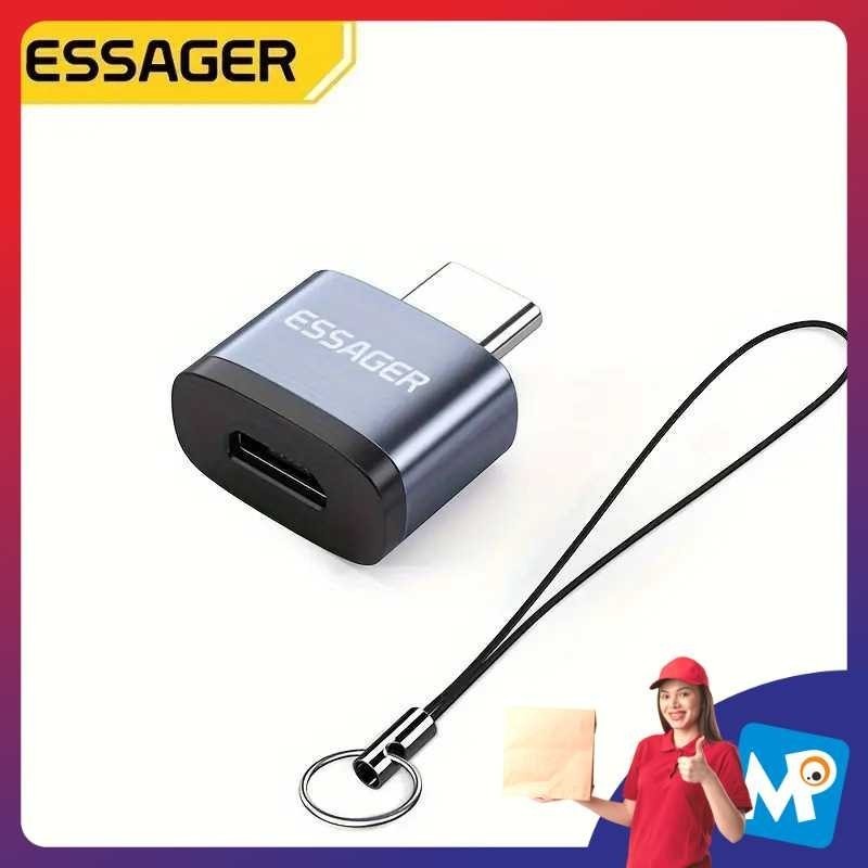 Jual ESSAGER OTG Micro USB to Type C Adapter Converter Fast Charging 2 ...