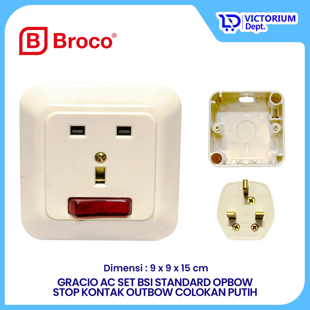 Jual VICTORIUM- BROCO GRACIO AC SET BSI STANDARD OPBOW STOP KONTAK ...