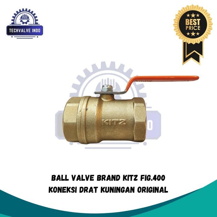Jual BALL VALVE KITZ KUNINGAN 2 1/2" INCH FIG.400 DRAT ORIGINAL ...