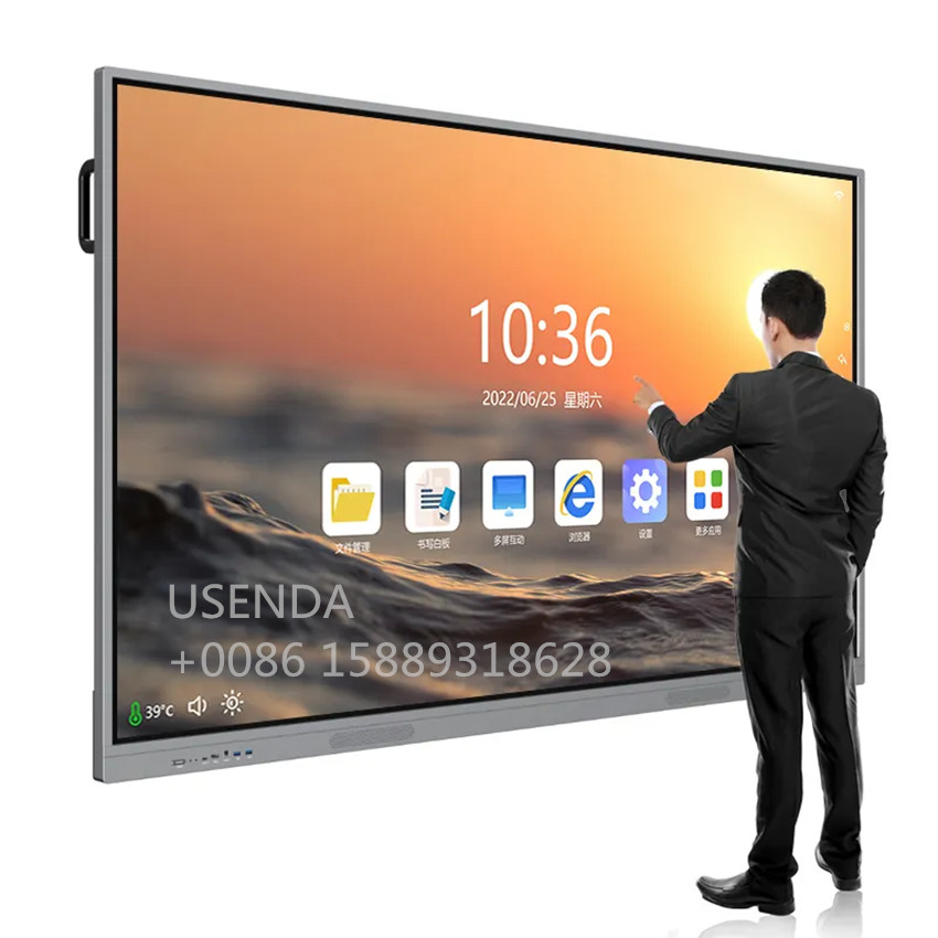 Jual Factory 75 Inch 4k LCD Touch Screen Flat Panel All in One PC OPS Interactive Whiteboard ...