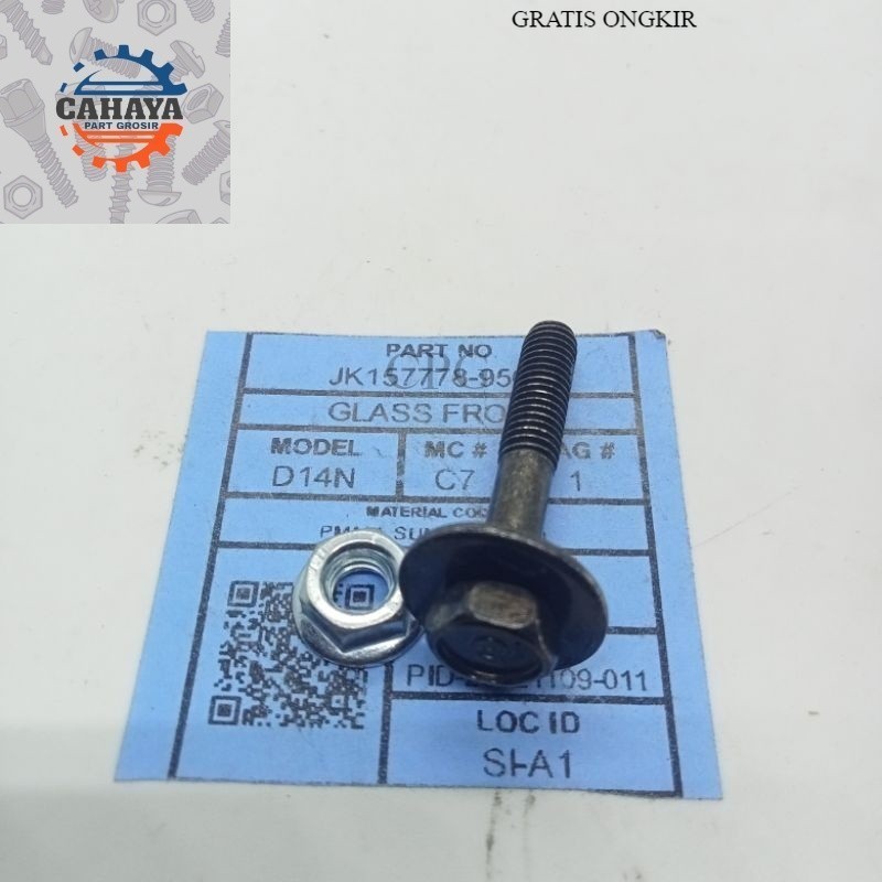 Jual baut dan mur 10 m6x35 ring paten baja BAUD 10 PANJANG 3,5CM new ...