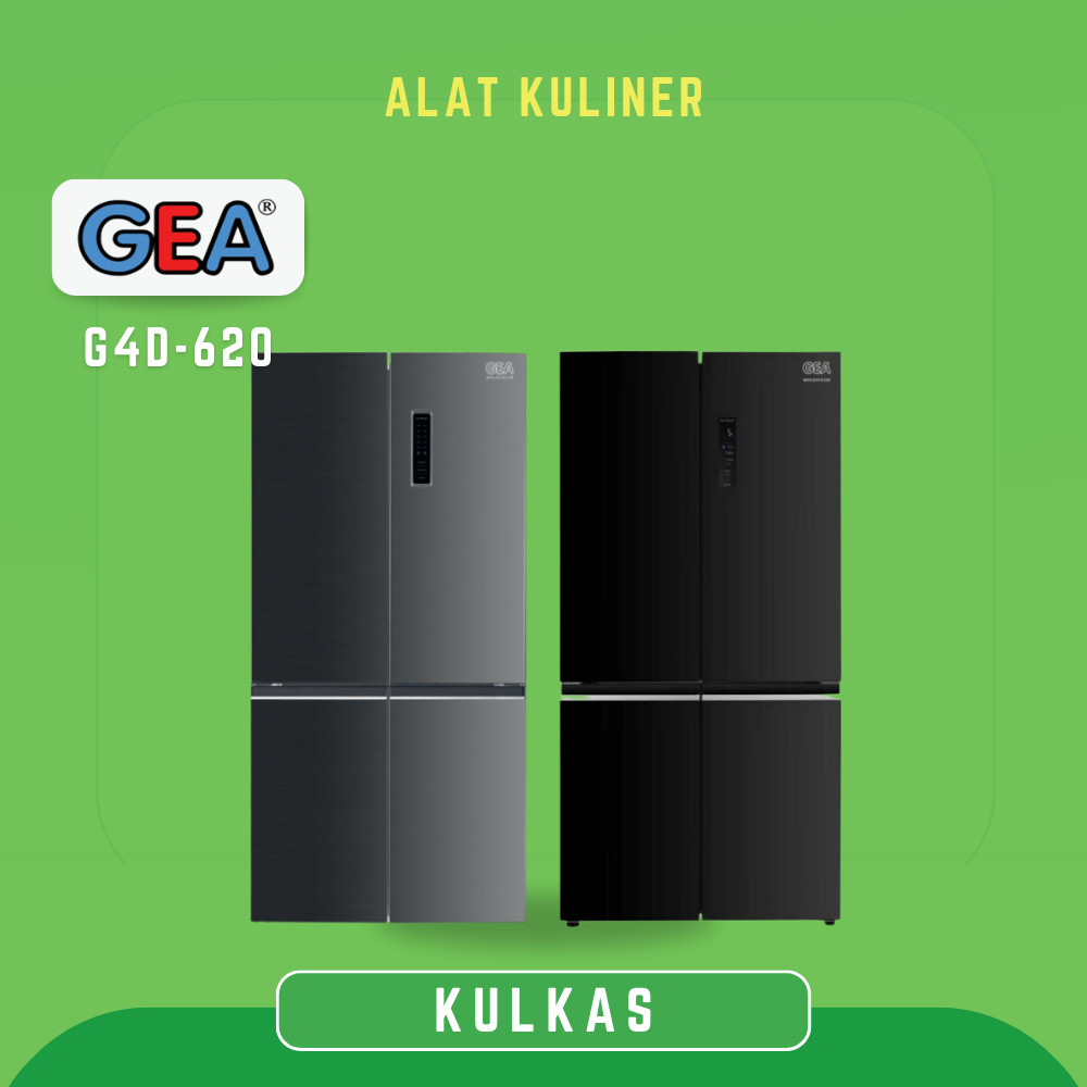 Jual GEA G4D 620 G4D-620 KULKAS SIDE BY SIDE 4 PINTU INVERTER GARANSI ...