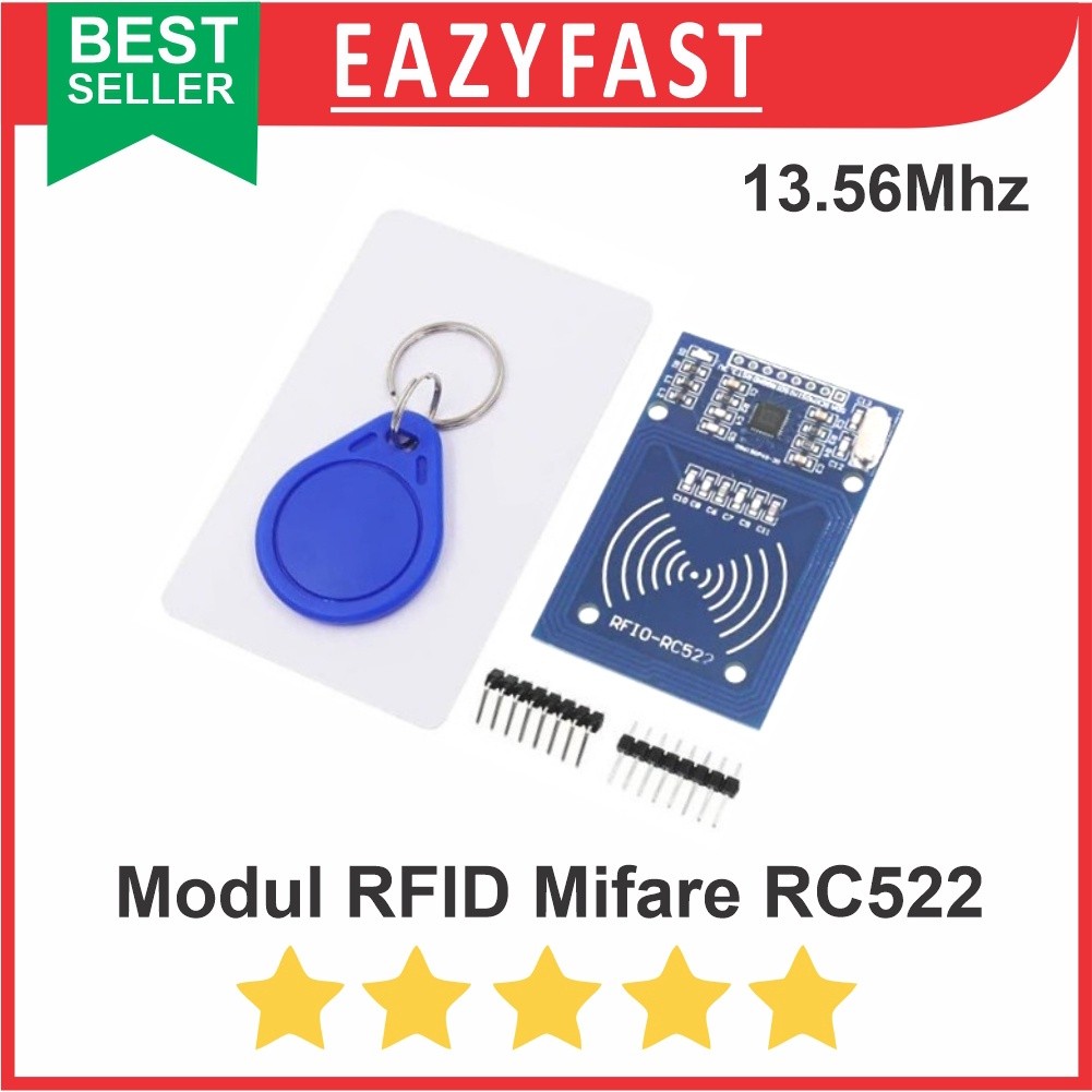 Jual Mifare RC522 Sensor RFID Reader/Writer Module Arduino Raspberry Pi | Shopee Indonesia