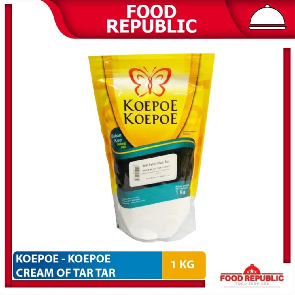 Jual Koepoe Koepoe Cream of Tar Tar Krim Bubuk Pelapis Kue 1 Kg Halal ...
