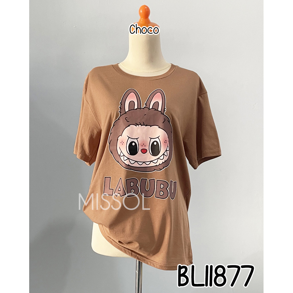Jual MISSOL Kaos wanita basic labubu kekinian BL11877 11877 | Shopee ...