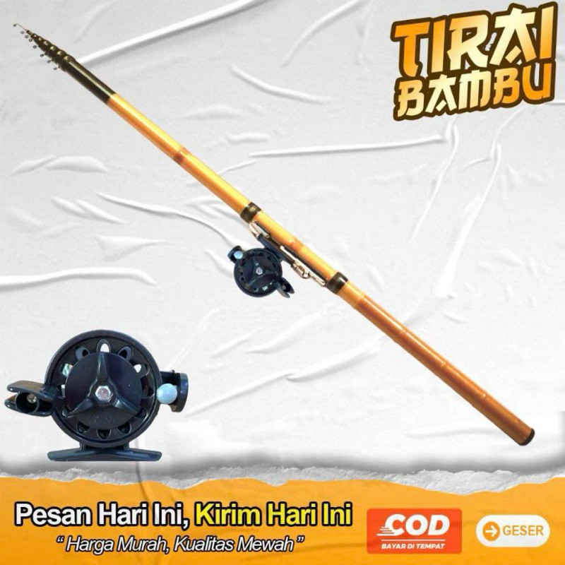 Jual SET JORAN TEGEK OREGON PANDA / TIRAI BAMBU SET TANGKAI PANCING ...