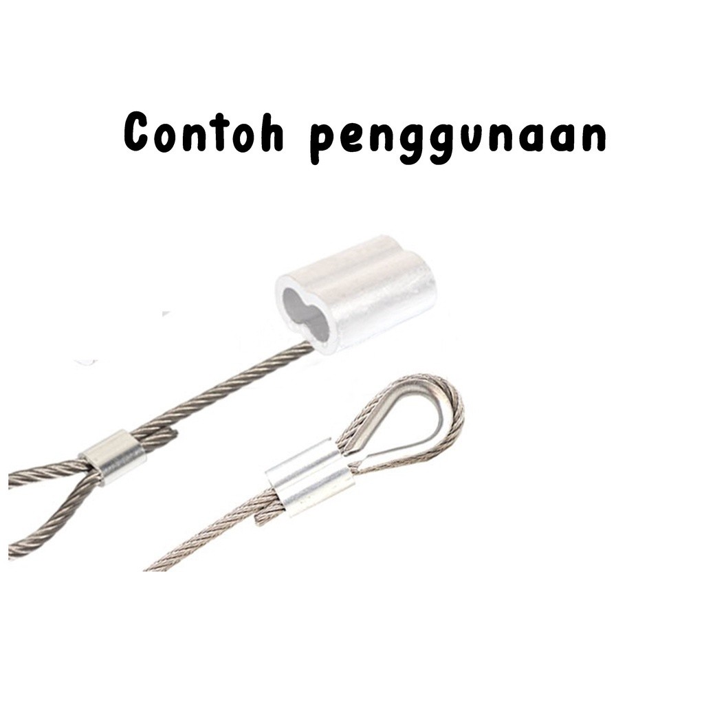 Jual Ring Aluminium/Crimp Ferrule Ferol Sling Wire Rope Klem Kawat ...