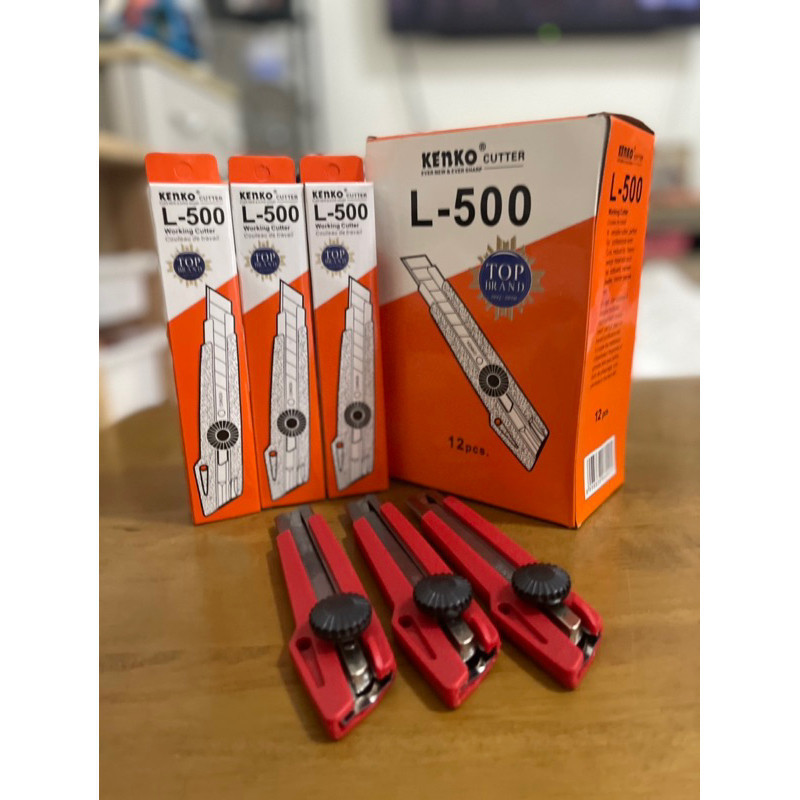 Jual cutter kenko l-500 & refill cutter kecil/besar kenko | Shopee ...