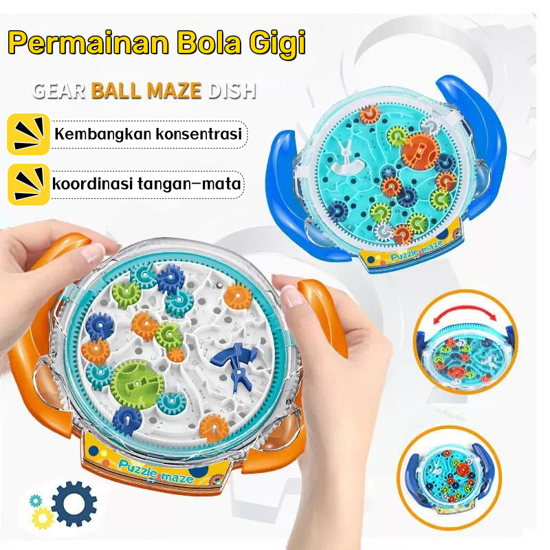 Jual Mainan Puzzle Maze Ball Gear / Labirin Roda Gigi Bola Keseimbangan ...