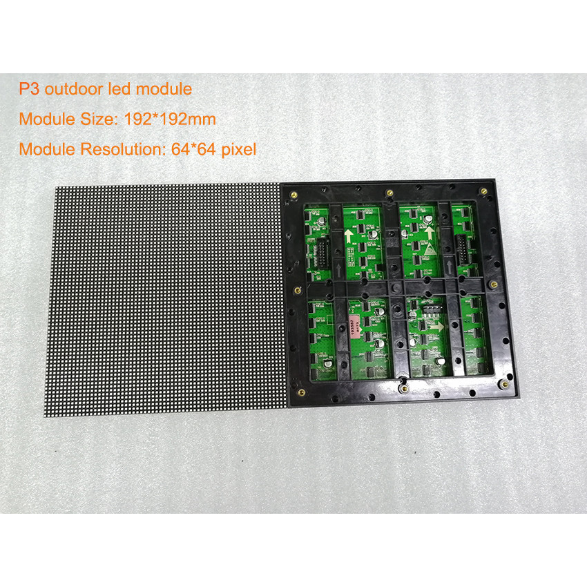 Jual pantallas led p3 led sign rgb 64*64dots led module 192*192mm led ...