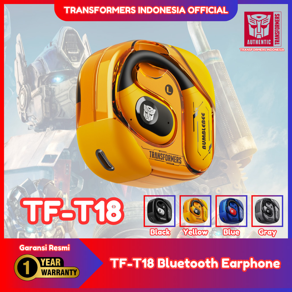 Jual Transformers TF-T18 OWS Earphones – Bluetooth 5.4, Desain Ergonomis, Kualitas Audio Premium ...