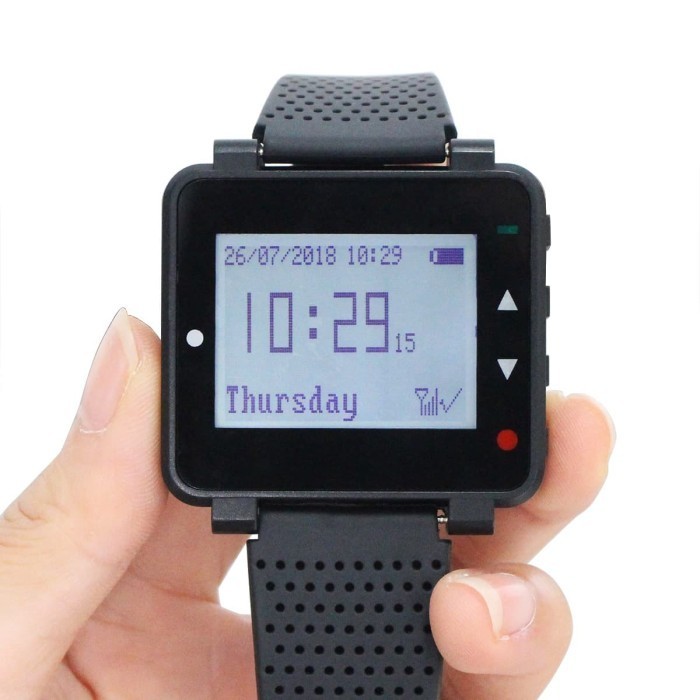 Jual JAM TANGAN WATCH BELL TOMBOL BEL BASE LAYAR MONITOR RECEIVER TABLE ...