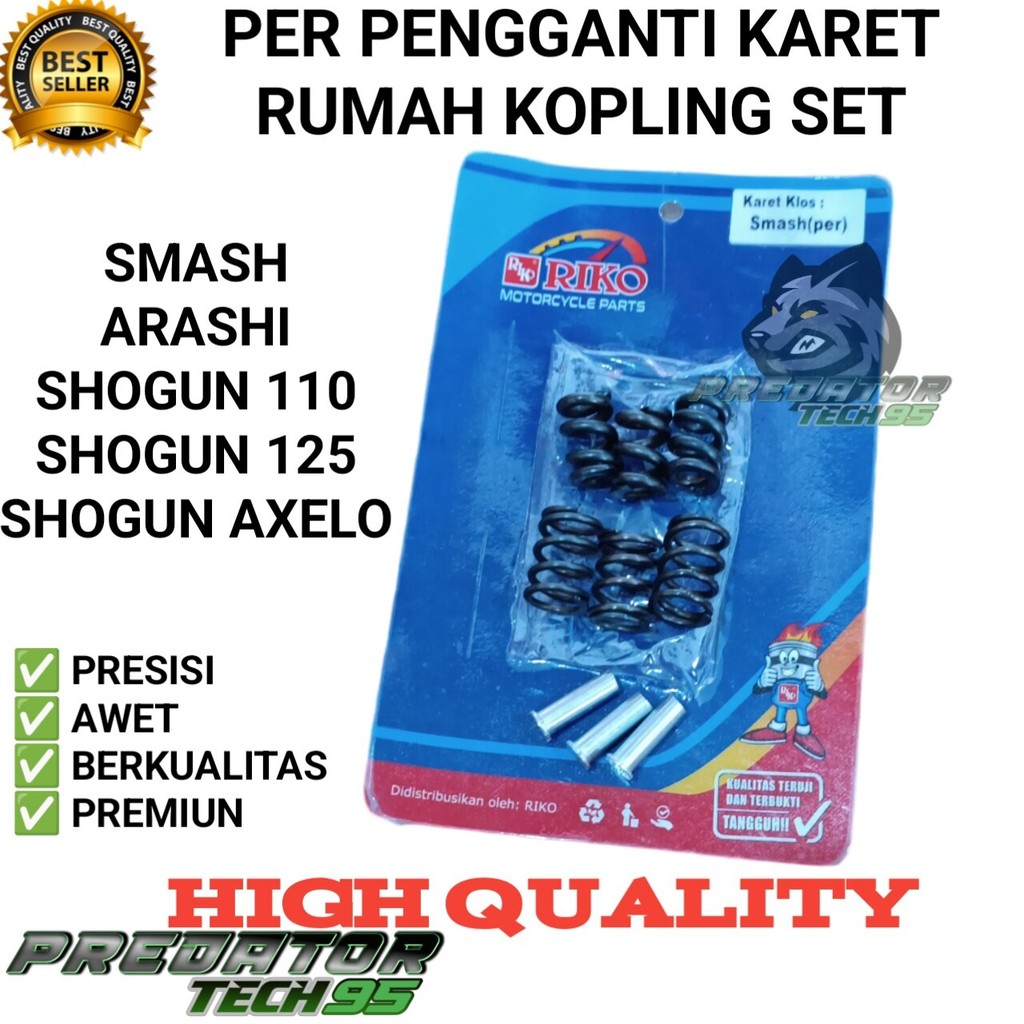 Jual PER PENGGANTI RUMAH KARET KOPLING SET PAKU KELING RIKO SMASH ...